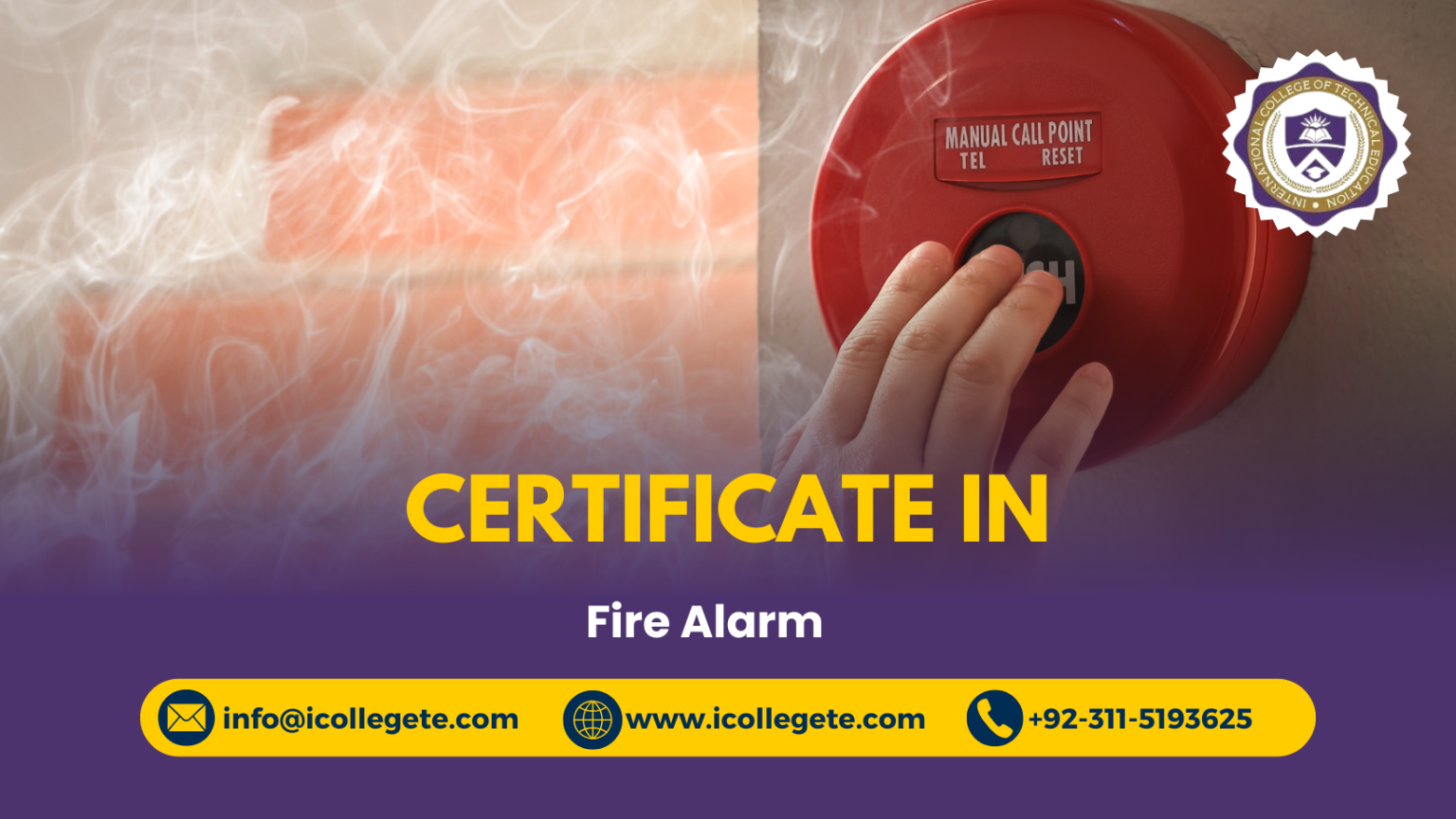 Certificate in Fire Alarm course - International College of Technical ...